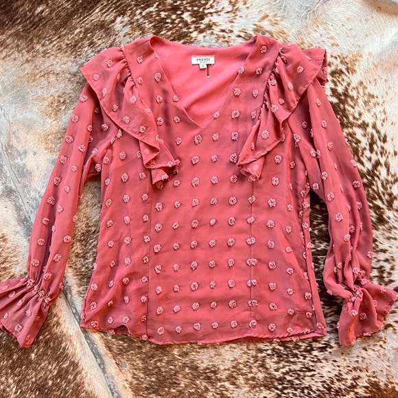 ANDREE BY UNIT | Tops | Andree By Unit Ruffle Long Sleeve Blouse | Poshmark